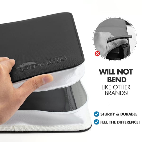 Toploader 4 Pocket Side-Loading Binder – Black and White – Fun Guys