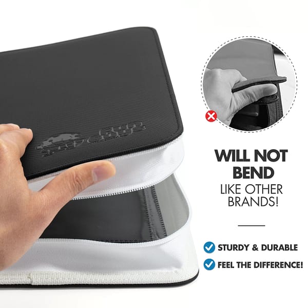 Toploader 4 Pocket Side-Loading Binder – Black and White – Fun Guys